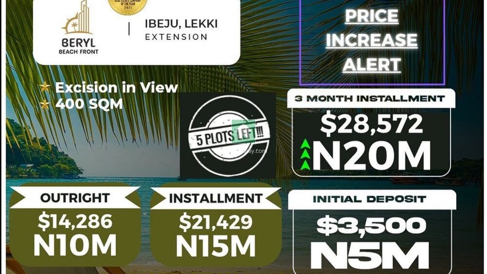 Land For sale at Ibeju Lekki, Lagos | Hutbay