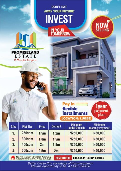 Land For sale at Lugbe, Abuja | Hutbay